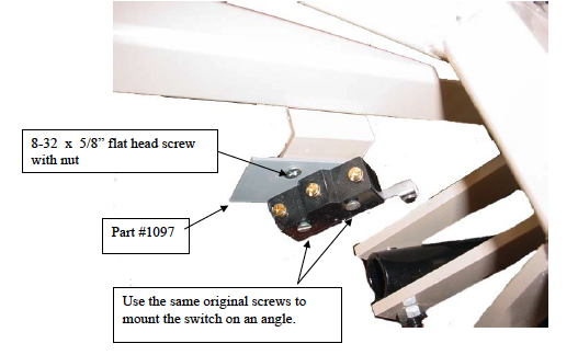 Tilt Micro Switch – Repositioning – Hill Laboratories